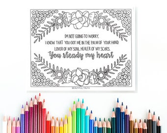 Courage and Strength Coloring Page Joshua 1:9 Printable | Etsy