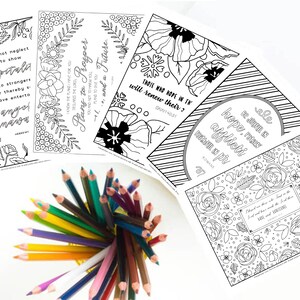 HOPE Coloring Bundle, Printable Coloring Pages, Christian Coloring ...