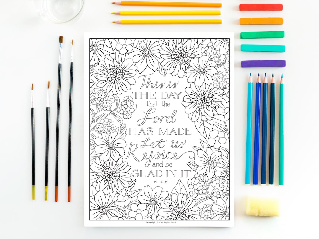 This is the Day That the Lord Has Made | Printable Coloring Page ...