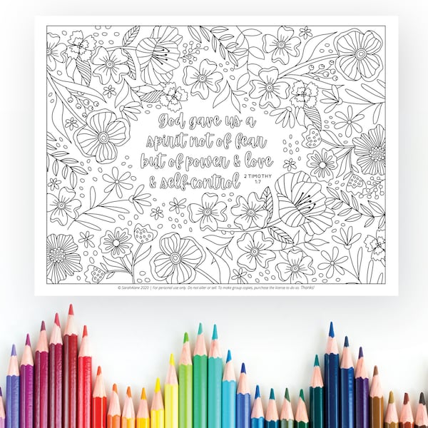 2 Timothy 1 7 - Etsy