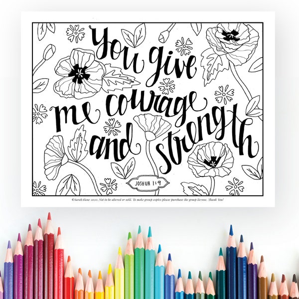 Joshua Bible Coloring Page - Etsy