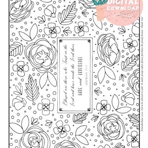 HOPE Coloring Bundle, Printable Coloring Pages, Christian Coloring ...