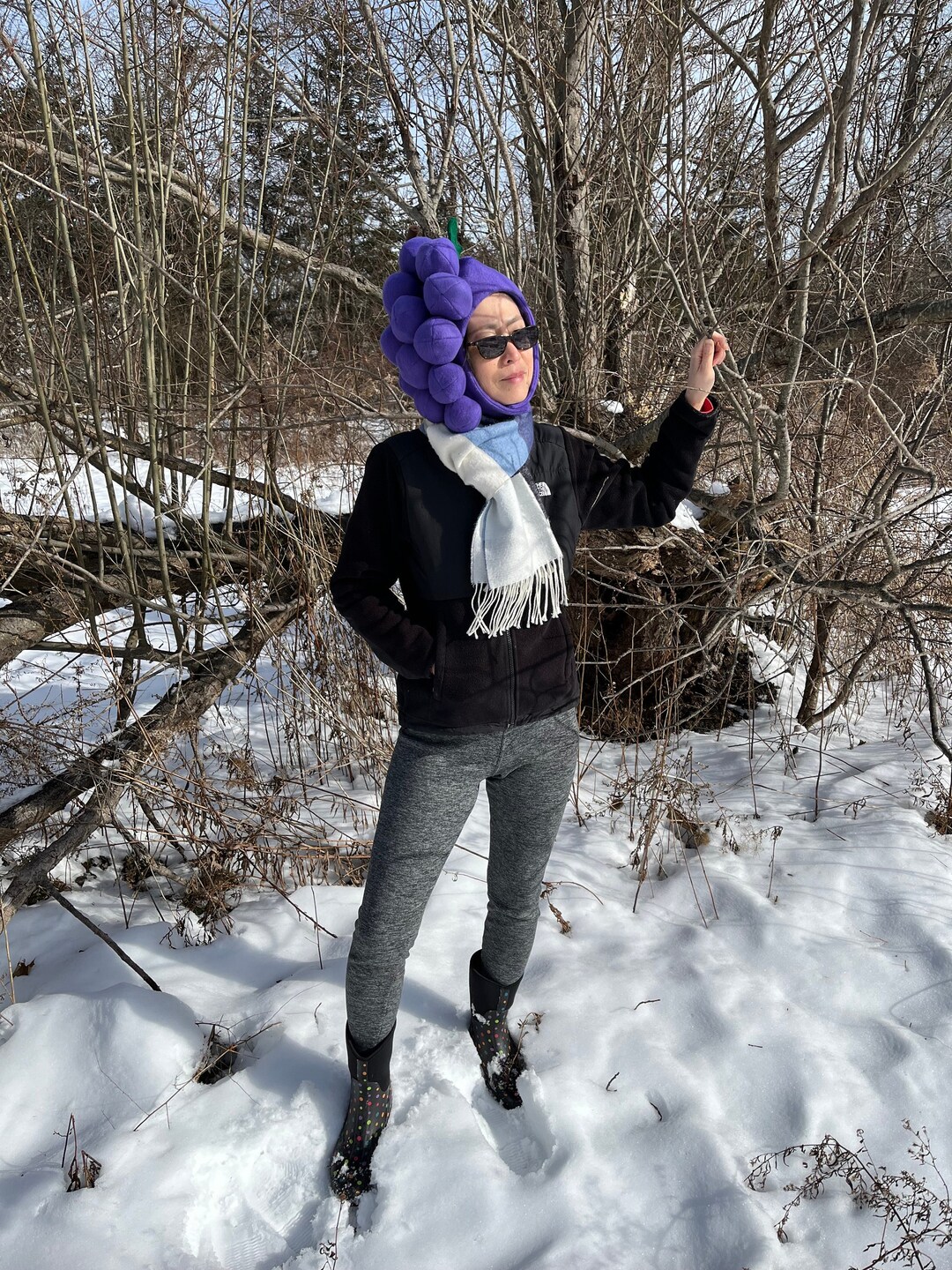 Handmade Fleece Grape Hat: Unique Fruit Hat - Etsy