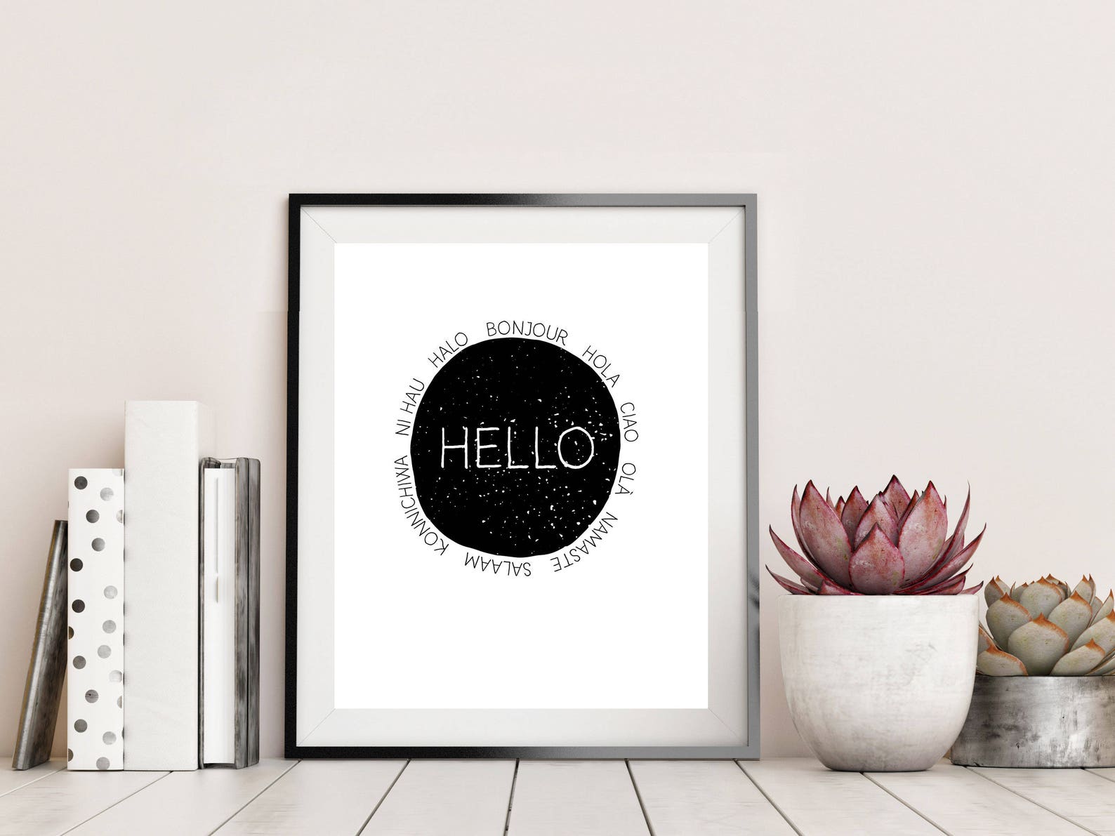 Hello World, Hello in Multiple Languages, Instant Download, Custom ...
