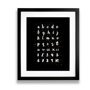 Alphabet Wall Decor, Instant Download, Script ABC Poster, Printable ...