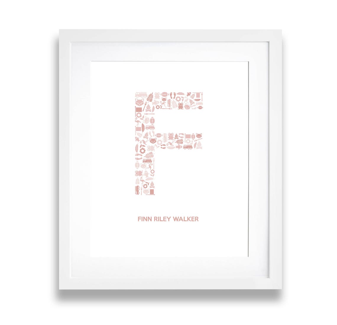 Custom Baby Art, Custom Letter, Letter F, Toddler Print, Animal ABC ...