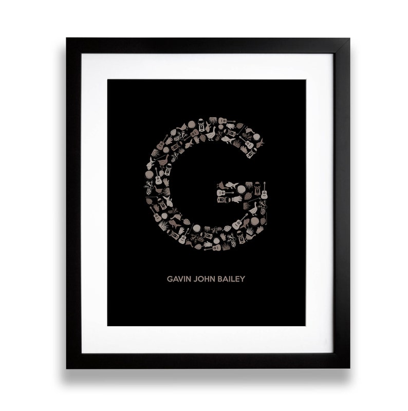 Custom Home Art, Custom Letter, Letter G, Toddler Print, Animal ABC ...