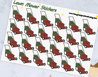 Lawn Mower Stickers | Etsy