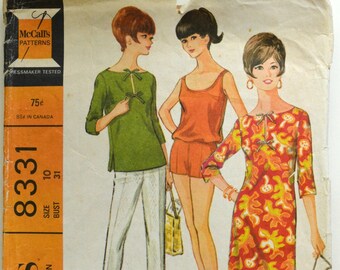 Uncut 1960s Vogue Vintage Sewing Pattern 5630, Size 12 Coat and Scarf ...