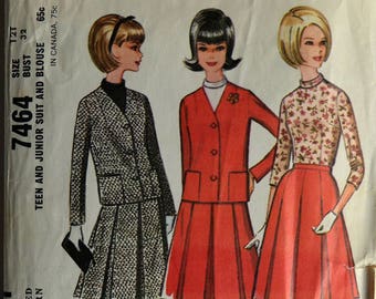 Uncut 1960s Vogue Vintage Sewing Pattern 5630, Size 12 Coat and Scarf ...