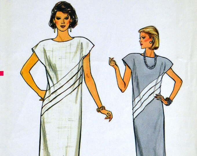 Uncut 1980s Vogue Vintage Sewing Pattern 8674, Size 16; Misses' Dress ...
