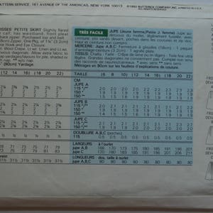 Uncut 1990s Butterick Vintage Sewing Pattern 6358, Size 12-14-16 Misses ...