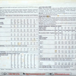 Uncut 1990s Simplicity Vintage Sewing Pattern 8877 Size | Etsy