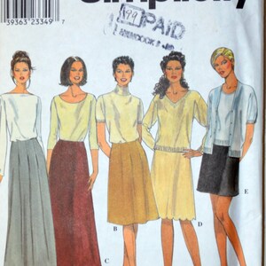 Uncut 1990s Simplicity Vintage Sewing Pattern 8877 Size - Etsy