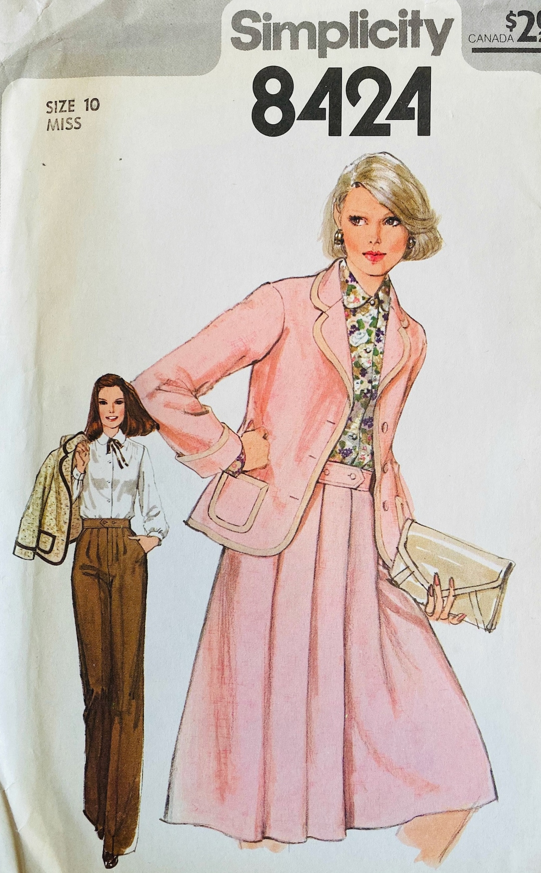 Uncut 1970s Simplicity Vintage Sewing Pattern 8424 Size 10 - Etsy