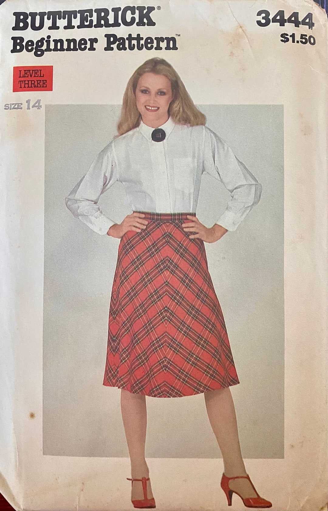 Uncut 1980s Butterick Vintage Sewing Pattern 3444, Size 14 Misses ...