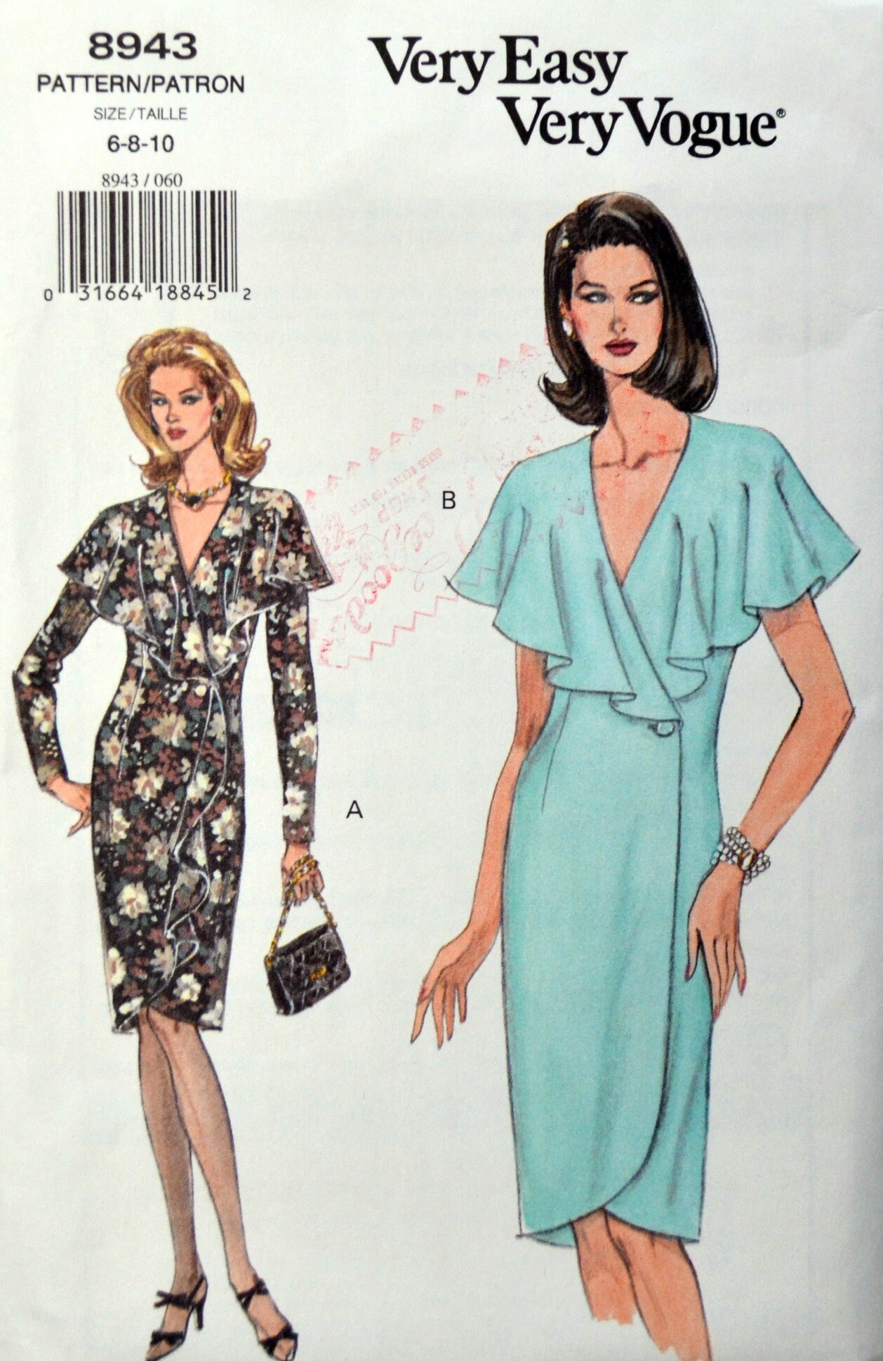 Uncut 1990s Vogue Vintage Sewing Pattern 8943 Misses' Dress - Etsy