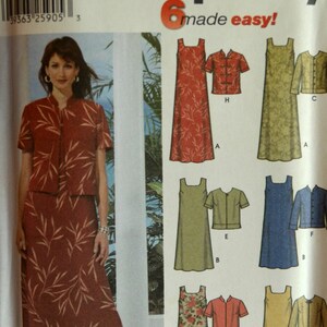 Uncut 2002 Simplicity Sewing Pattern 5959 Size 8-14 Misses'/miss Petite ...
