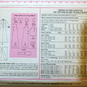 1970s Simplicity Vintage Sewing Pattern 7181, Size 16.5 Dress in Two ...