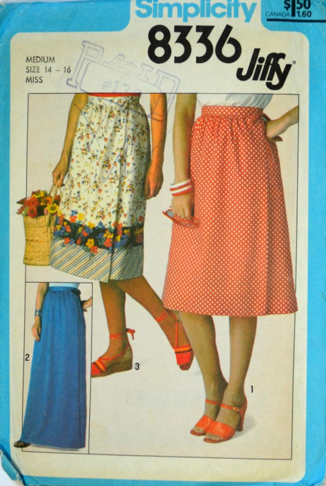 Uncut 1970s Simplicity Vintage Sewing Pattern 8336, Size 14-16 Misses ...