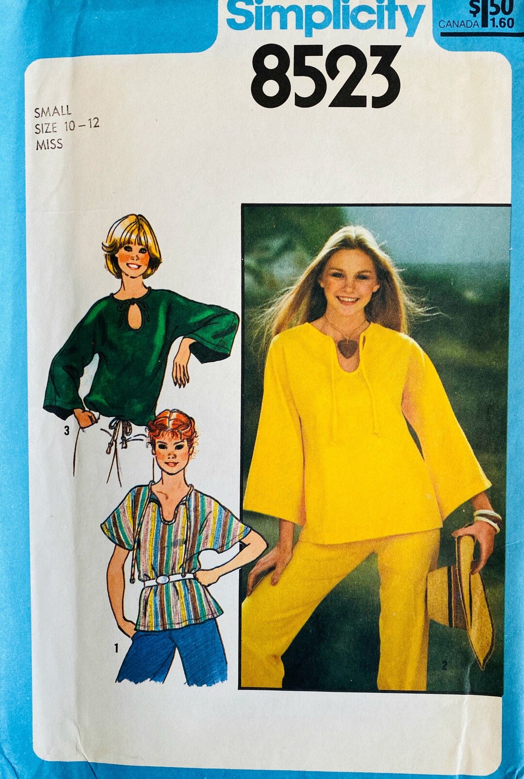 Uncut 1970s Simplicity Vintage Sewing Pattern 8523, Size 10-12 Misses ...