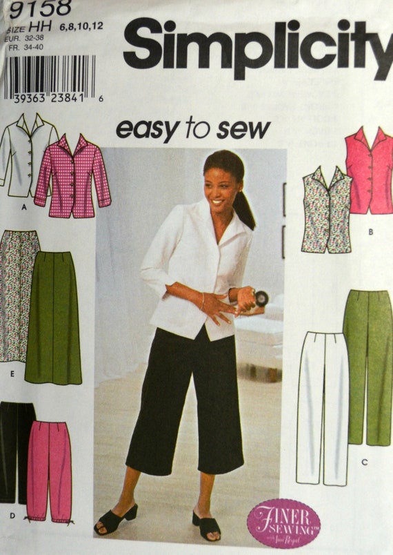Uncut 2000 Simplicity Sewing Pattern 9158 Size 6-12 | Etsy