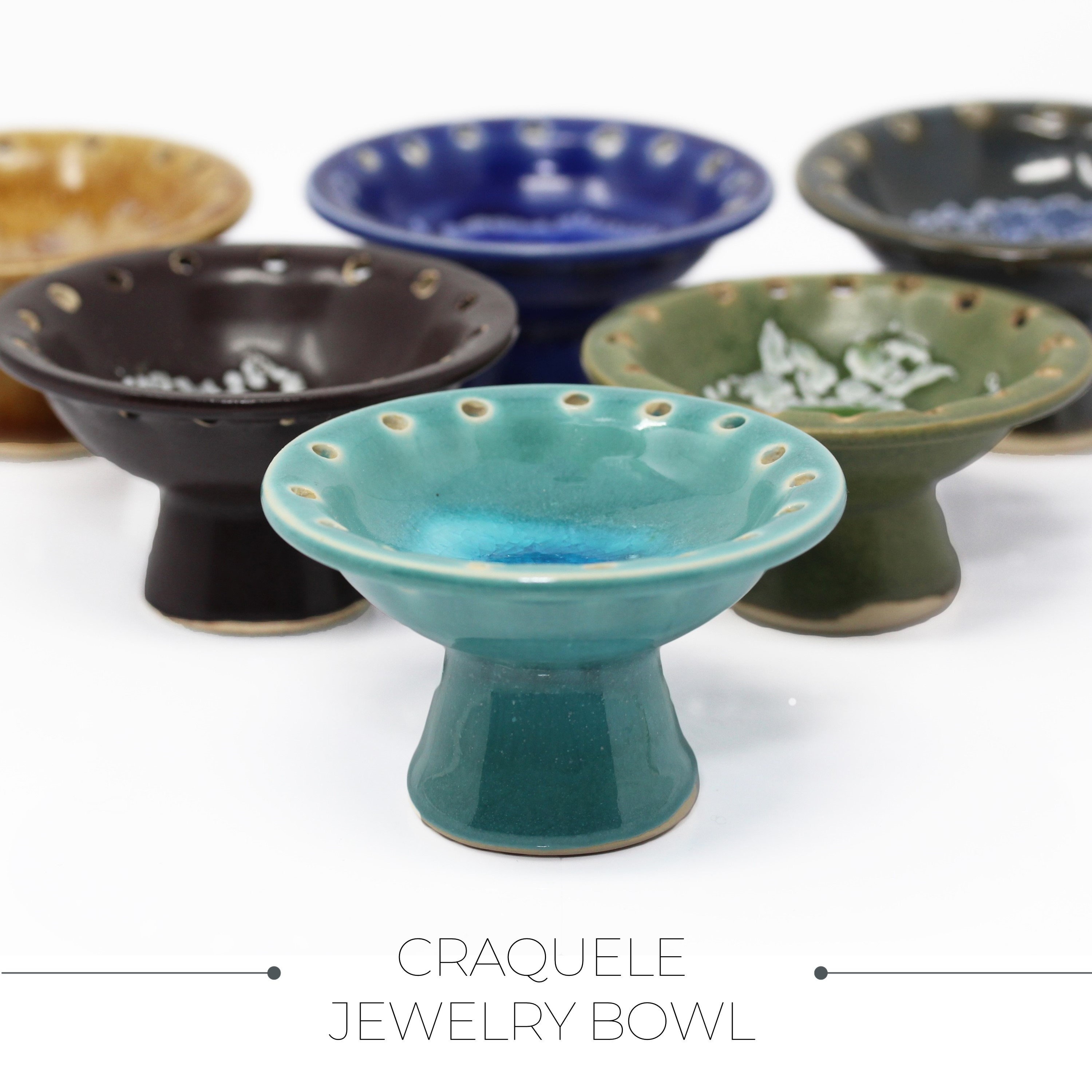 Earring Bowl Pottery, Jewelry Dish Ceramic, Earring Holder Stand ...