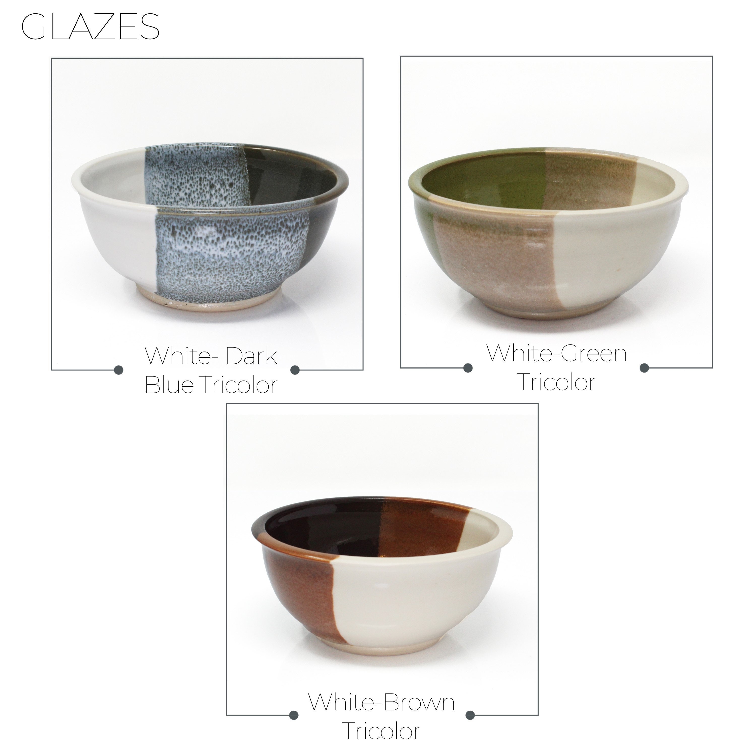 Stoneware Pottery Bowls Blue Stoneware Bowl Handmade Bowls - Etsy