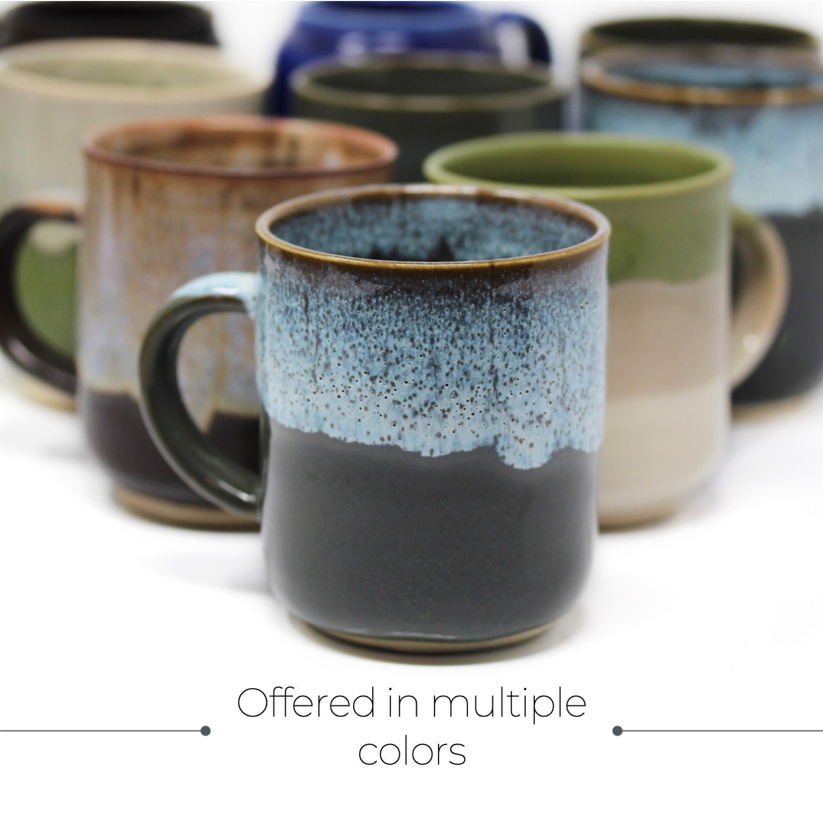 Brown Agate Stoneware Mug With Handle Stoneware Coffee Mug - Etsy