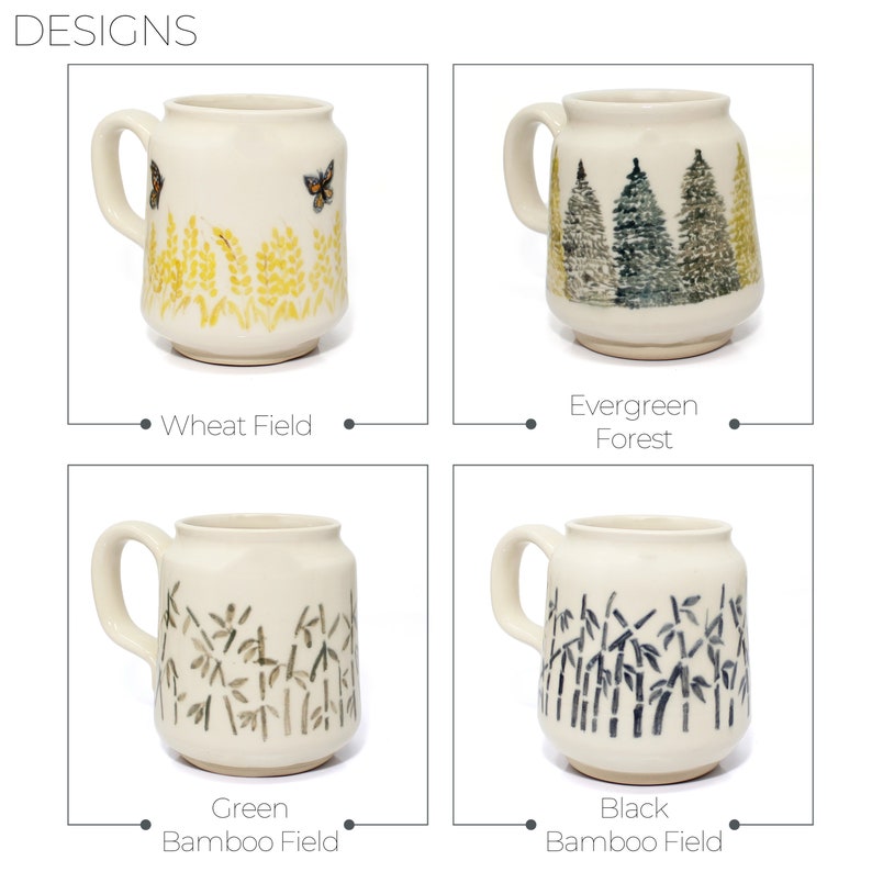 Forest Coffee Mug Cabin Mugs Mountain Coffee Mug Pine Tree - Etsy