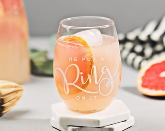 Wine glass ring | Etsy