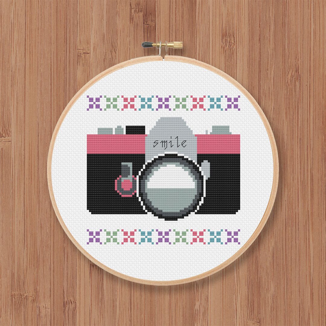 Vintage Camera Cross Stitch Pattern - Etsy