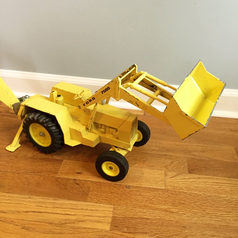 SALE Vintage Ford 7500 Backhoe Tractor Loader Diecast Toy | Etsy