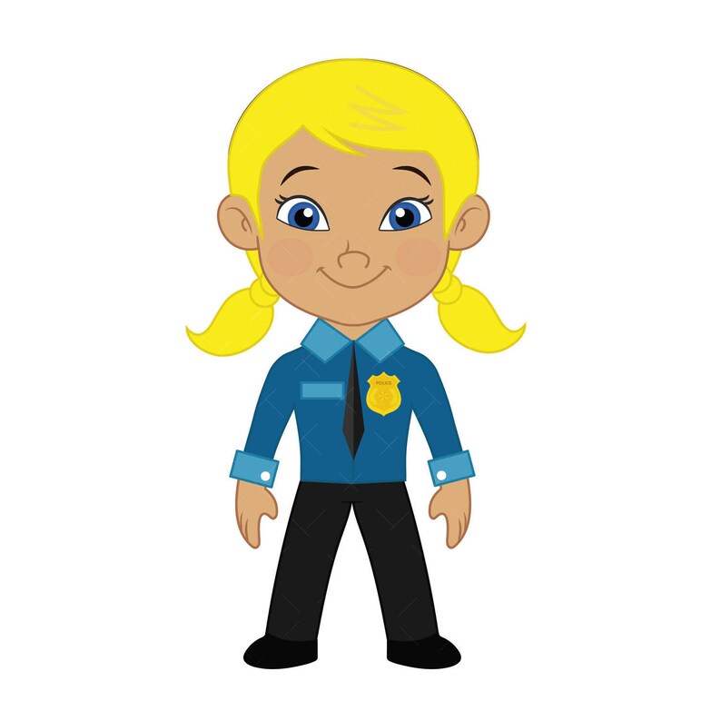 Little Police Clipart Fireman Clipart Fire Engine Clipart X - Etsy
