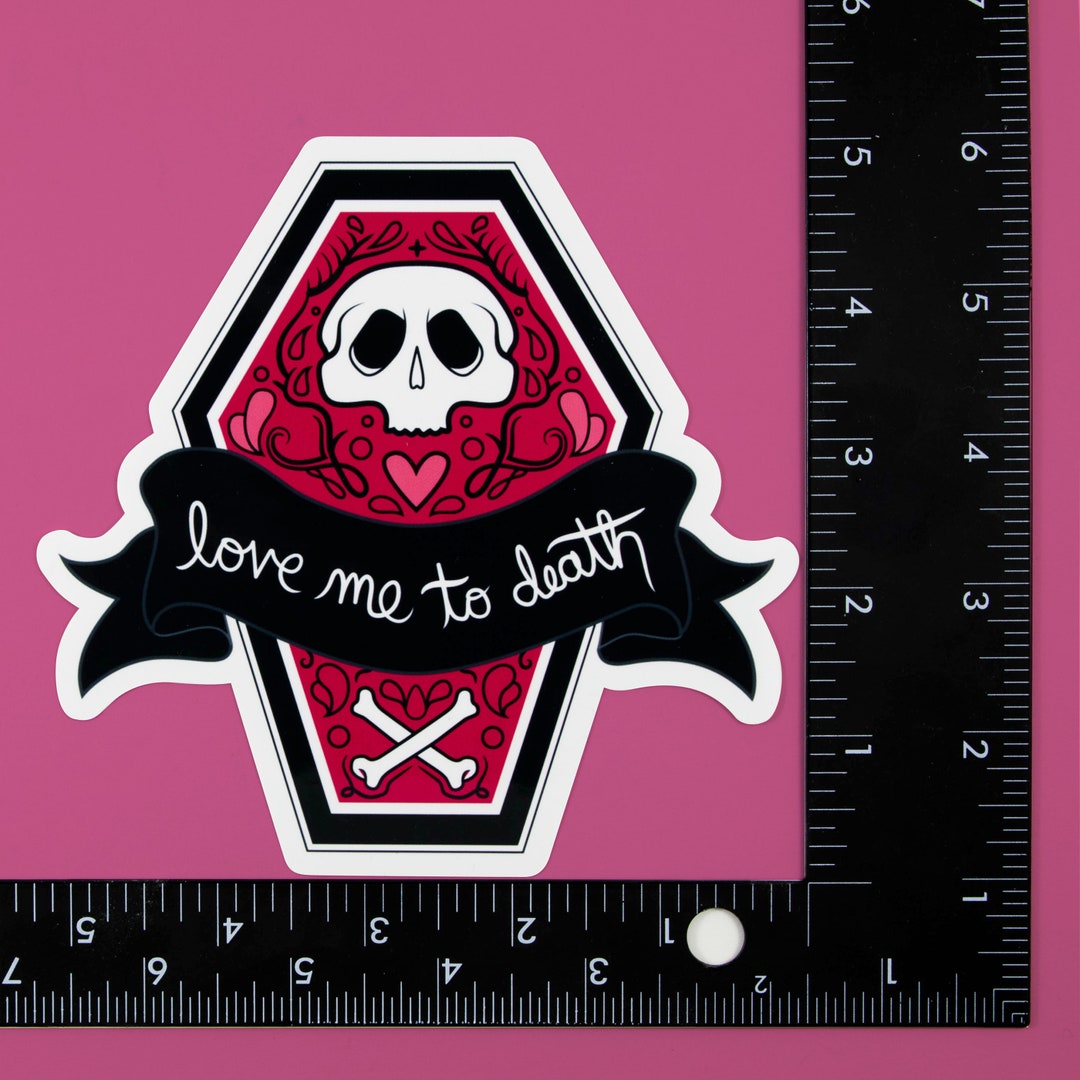 Giant Gothic Valentine Sticker Valentine's Day Goth Aesthetic 5 Inch ...