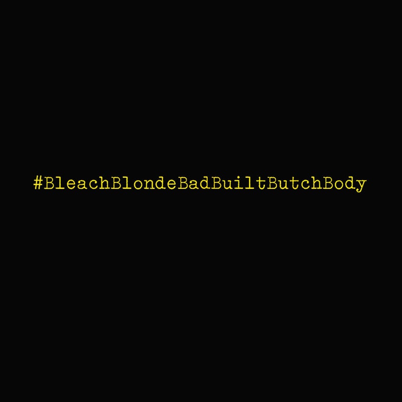 Bleach Blonde Bad Built Butch Body Png - Etsy Australia