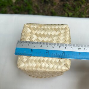 Pack of 4 Woven Bamboo Sticky Rice Box, Bamboo Storage Box 3 Inches - Etsy