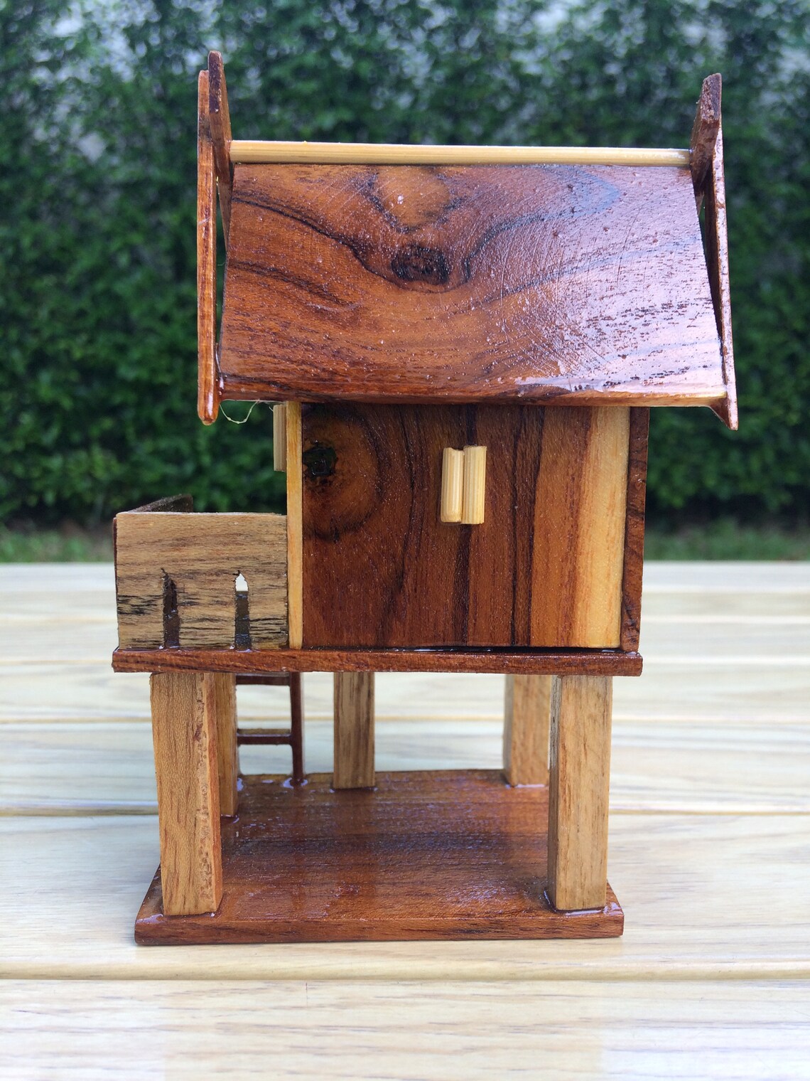 Mini Traditional Thai House Model Wooden House Thai Spirit - Etsy
