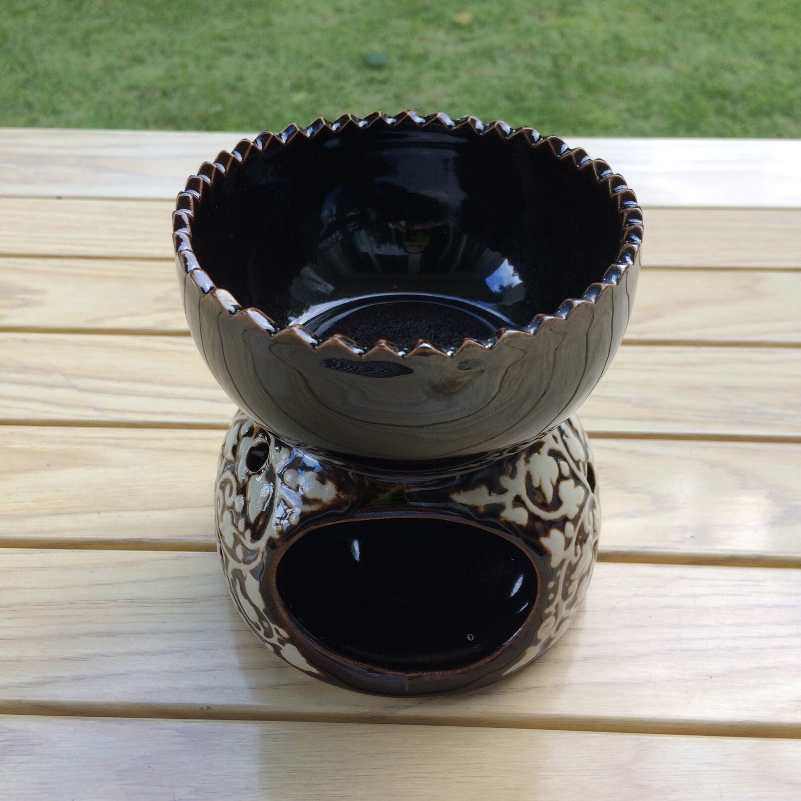 Ceramic Oil Diffuser Tealight Essential Oil Burner for Spa or - Etsy