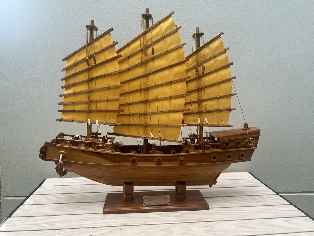 Traditional Wooden Junk Model Ship Model Home Decor 51 Cm - Etsy Canada