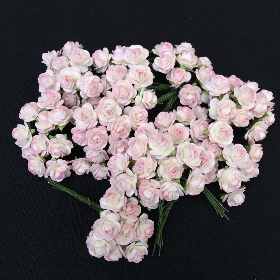 100 PCS Mini Mulberry Paper Fake Flower DIY Crafts - Etsy