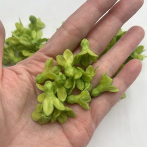 Green Clay Pakalana style 2 Flower Bead for Jewelry Making, DIY, Craft ...