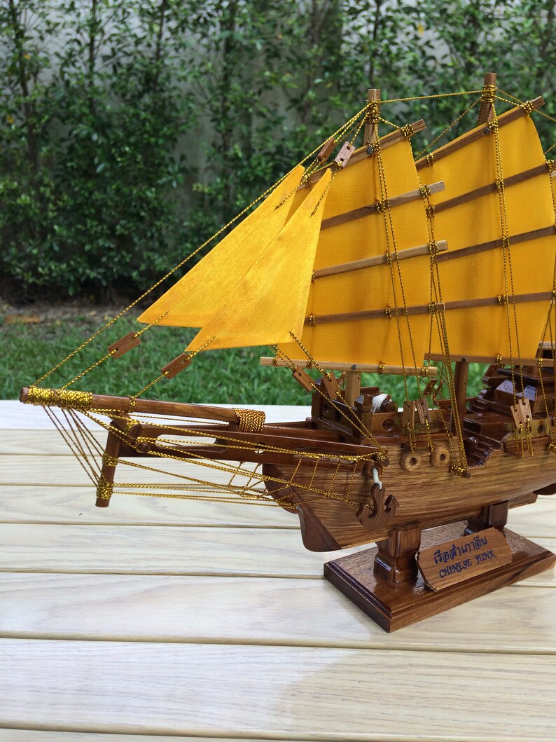 Traditional Chinese Junk Ship Model Feng Shui for Home Decor - Etsy