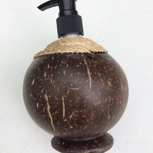 Natural Coconut Shell Bottle Liquid Dispenser Pump - Etsy