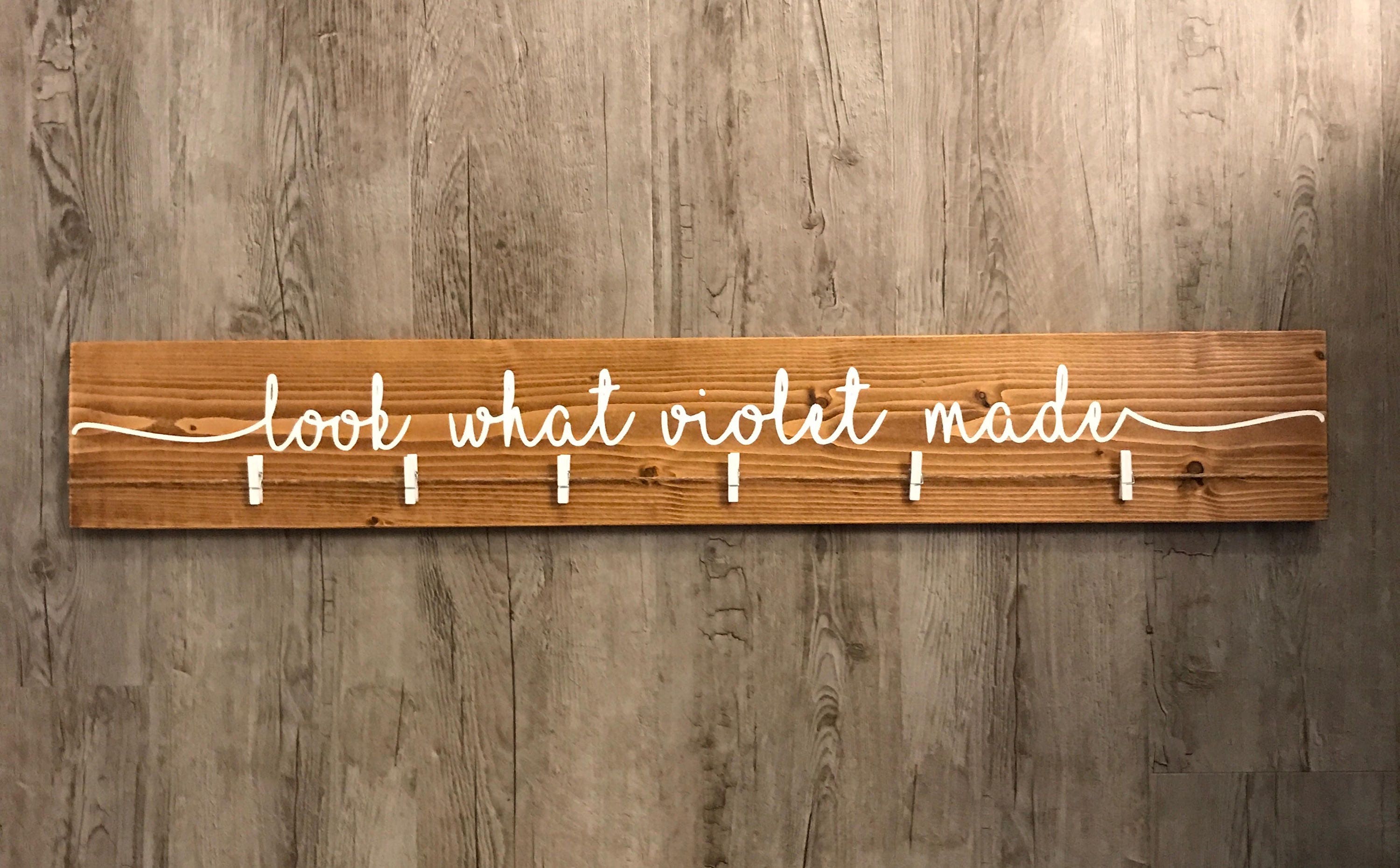 Look What I Made Sign | 36 Personalized Name