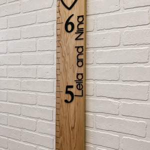 Growth Chart Ruler 3D Playroom Decor Wall Ruler Personalized Wood ...