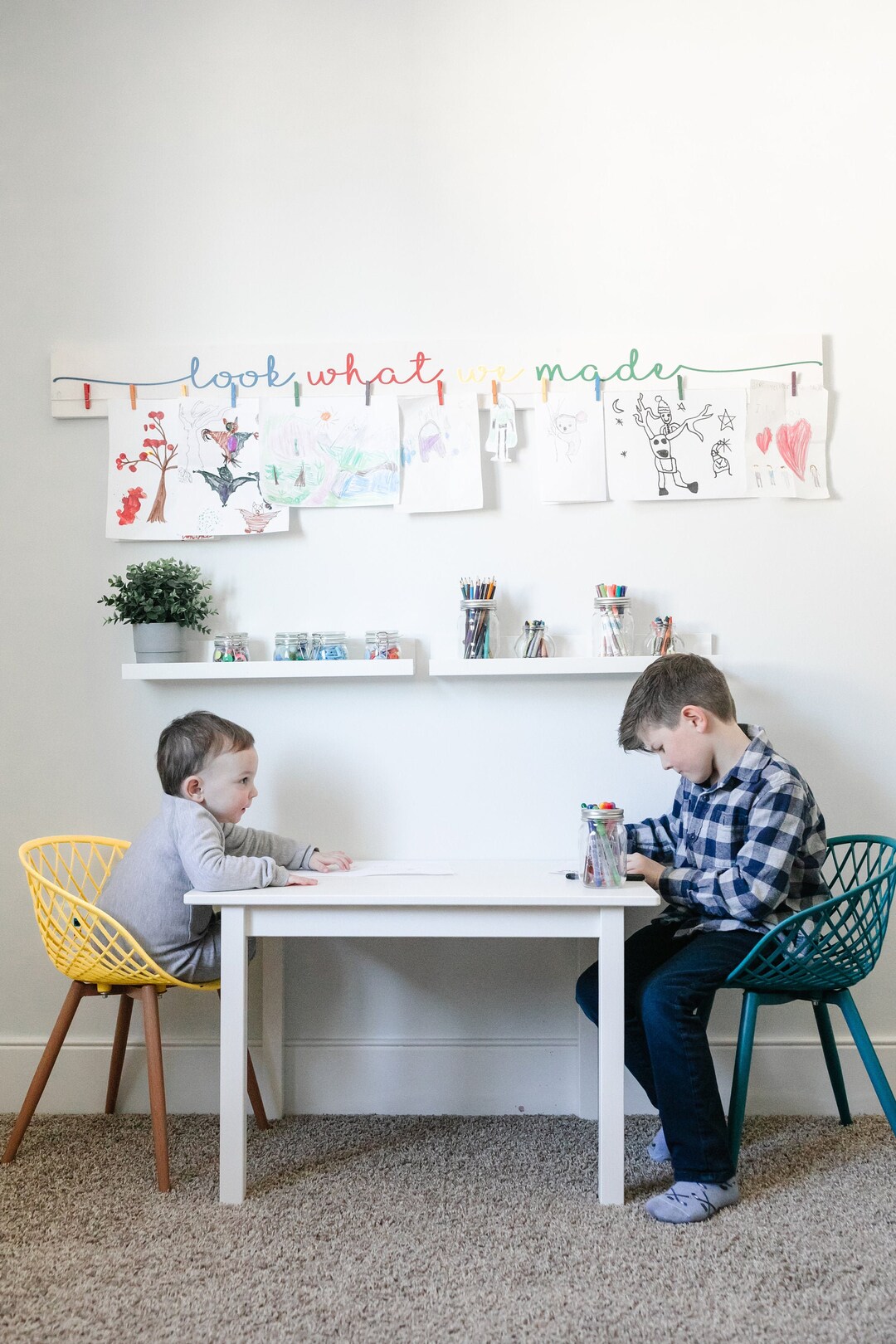 3D Kids Craft Look What I Made Sign | Kids Art Display Signs | Playroom ...