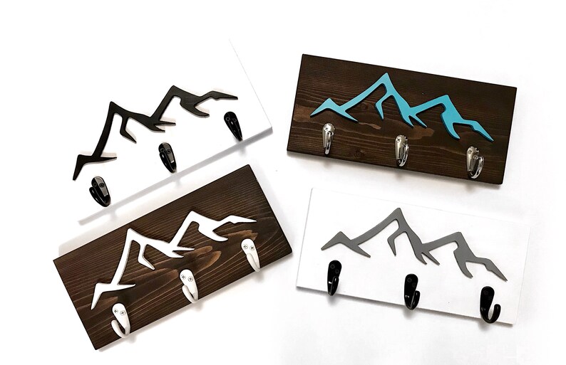 Mountain Decor Key Holder Sign 3D Sign Jacket Holder Hook | Etsy