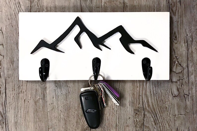 Mountain Decor Key Holder Sign 3D Sign Jacket Holder Hook | Etsy