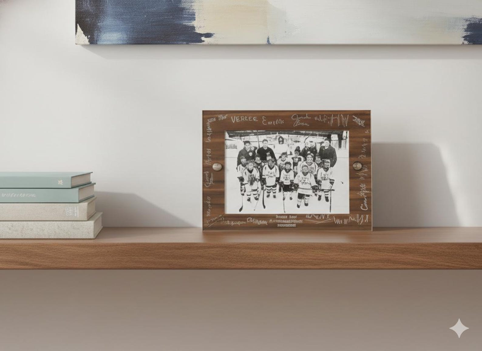 Engraved Player Signatures Hockey Team Photo Frames | Coach Gifts ...
